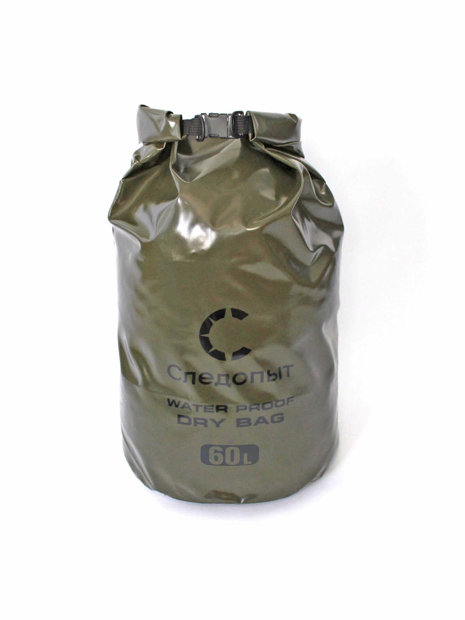 Гермомешок Следопыт Dry Bag PF-DB-60H, водонепроницаемый, 60л, хаки