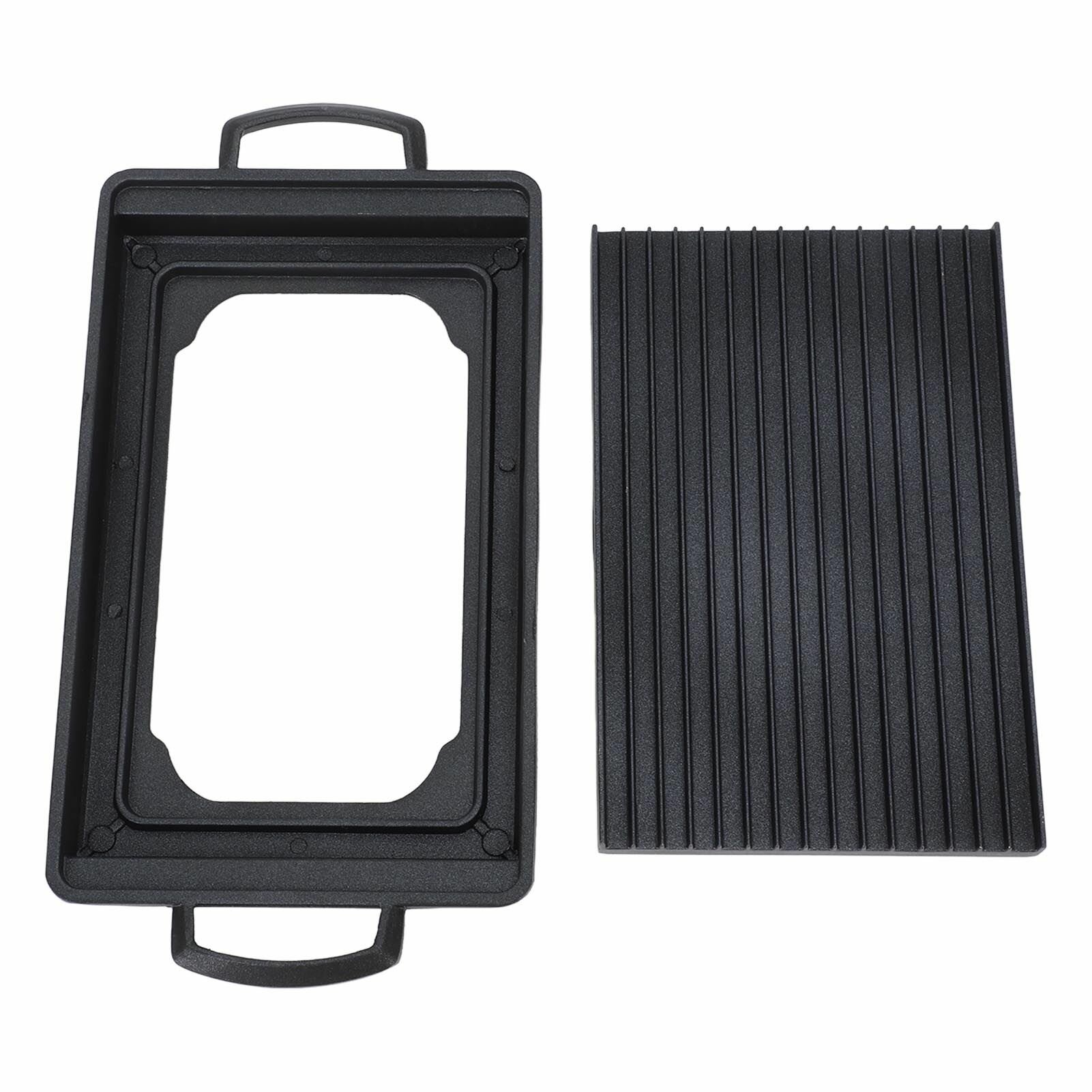 Мини-гриль-барбекю из алюминиевого сплава, быстрый и равномерный нагрев, многофункциональная угольная печь-гриль для барбекю для дома, 23,5x14,5 см/9,3x5,7 дюйма