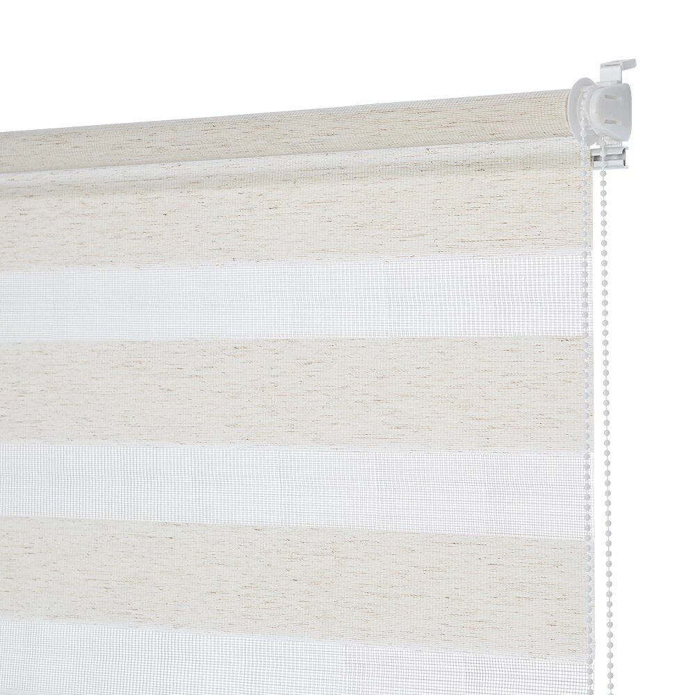 Рулонная штора день-ночь 100х160 см Decofest Бейс мини эко-бежевая Decofest 149.797