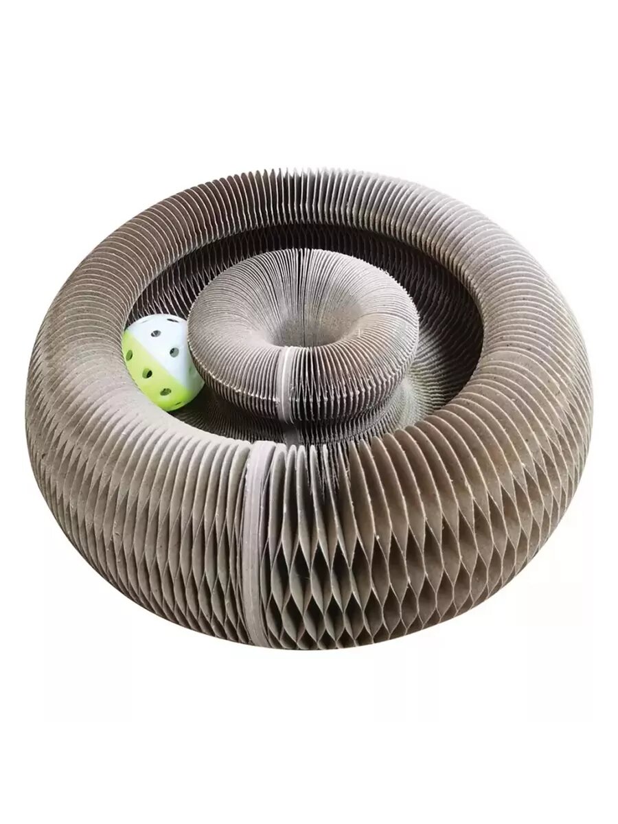 Когтеточка для кошек из гофрокартона 24х24х10см