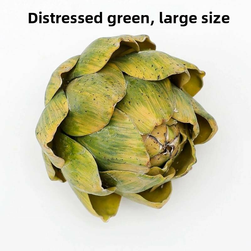 Искусственный артишок cynara scolymus для украшения свадьбы и мероприятия центральный элемент старый зеленый