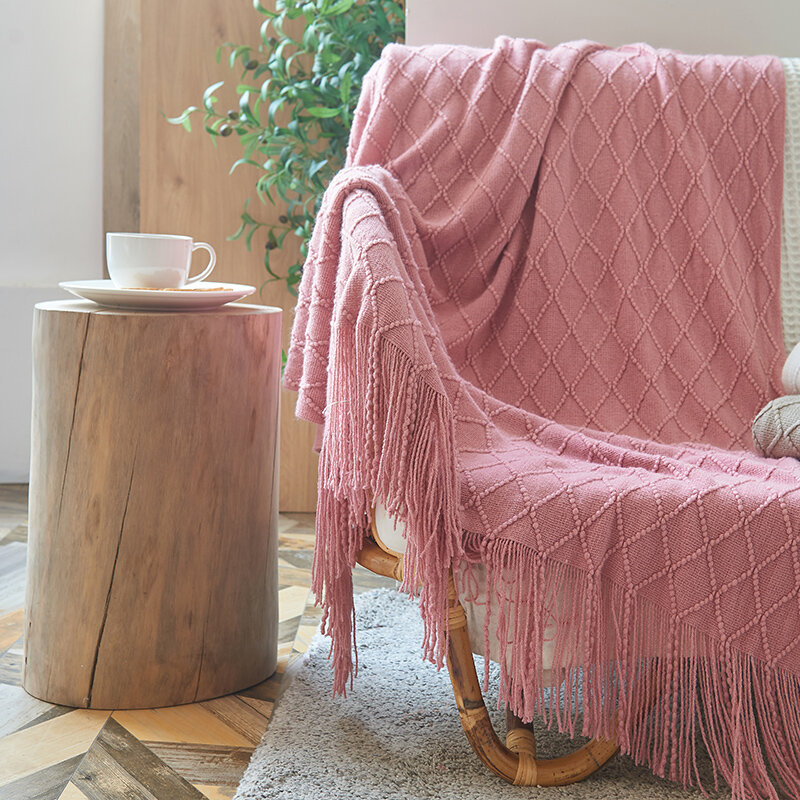 Одеяла Плед Трикотаж Постельное белье диван одеяло Чехлы на одеяло вязание