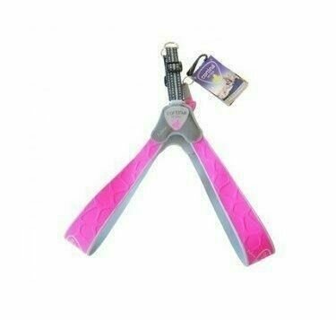 Cortina Faloria - Супер прочная шлейка для собак неоновый розовый (30-40 см/4-5 кг)