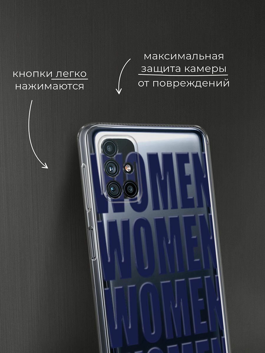 Чехол на Samsung Galaxy M31s / Самсунг Галакси M31s с принтом Woman blue — фото 1