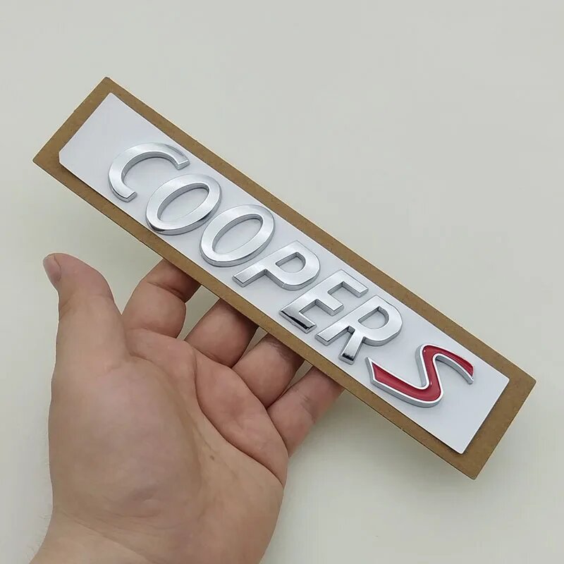 Логотип Cooper S Chrome, эмблема для MINI R50 R52 R53 R55 R56 F55 F56 JCW