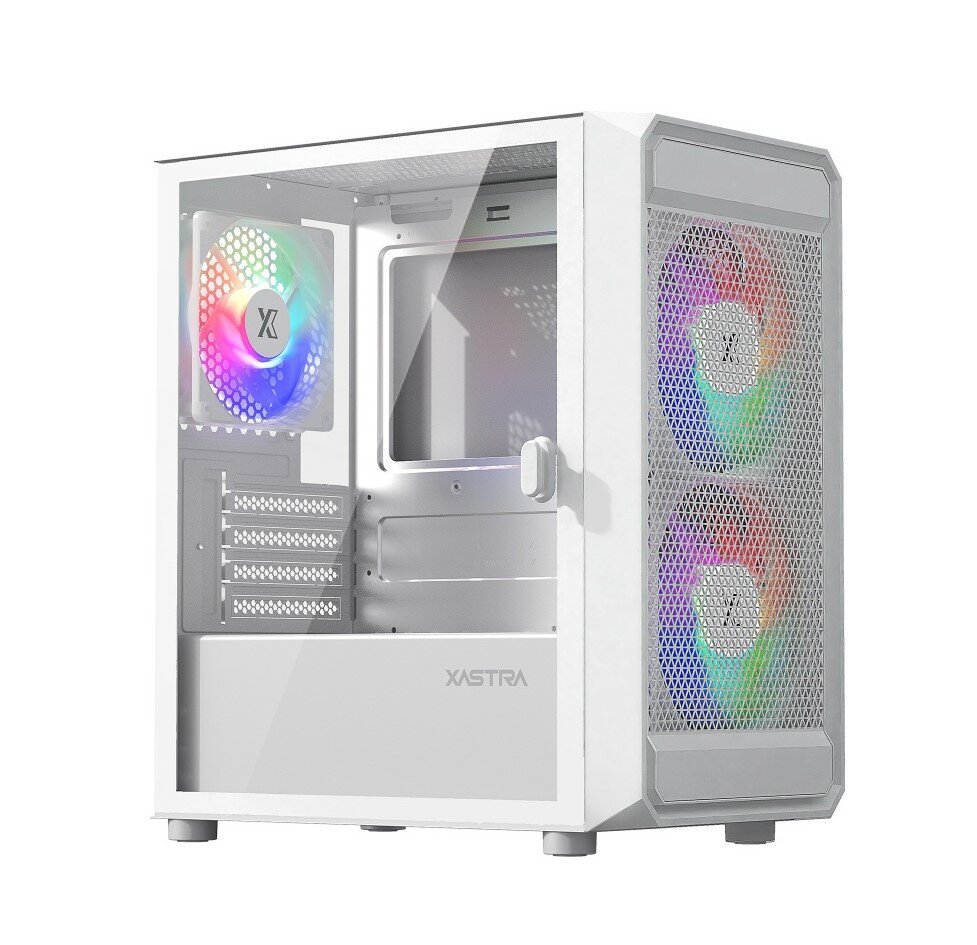 Компьютерный корпус XASTRA A303M 3FRGB, белый