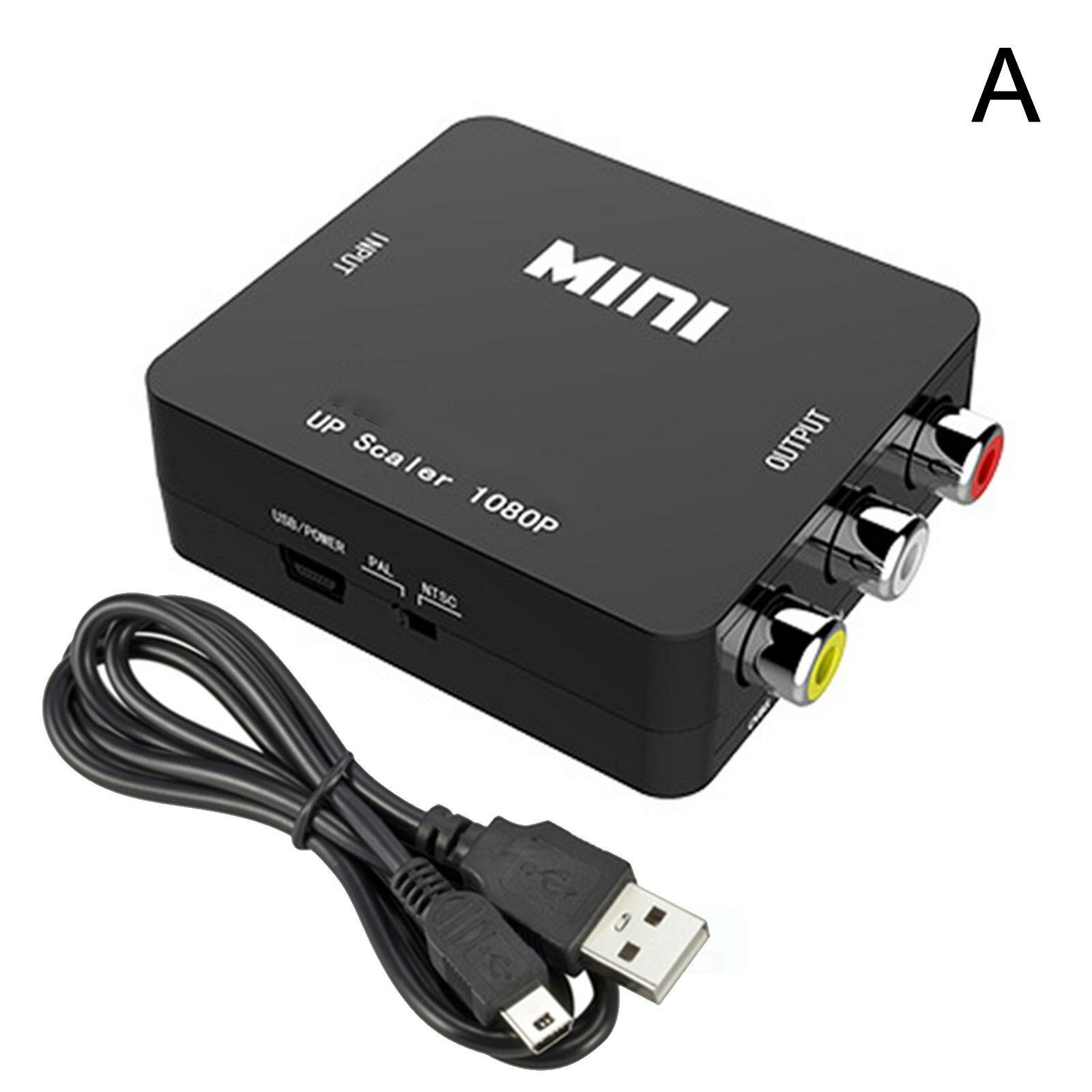 Преобразователь HDMI в AV , Подходит для телевизоров, DVD, видеомагнитофонов VHS и т. д.