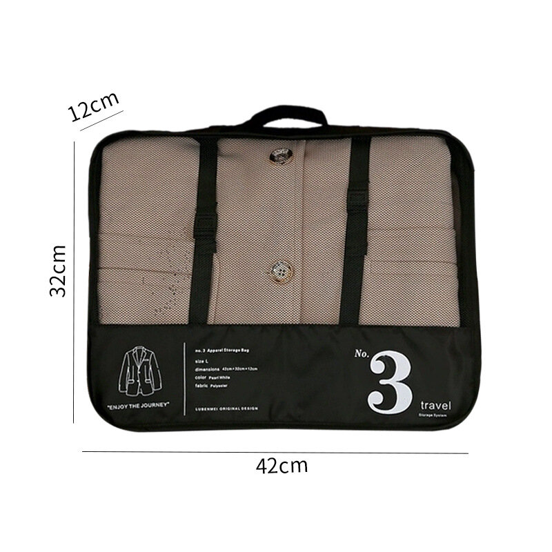 Дорожная компрессионная сумка для хранения, костюм из шести предметов, сумка для организации и упаковки одежды,