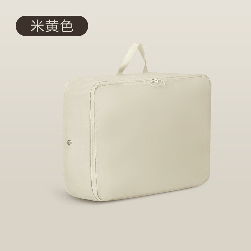 Специальная сумка для пуховика сумка для хранения одежды стеганое одеяло большая емкость Бежевый_Большой размер