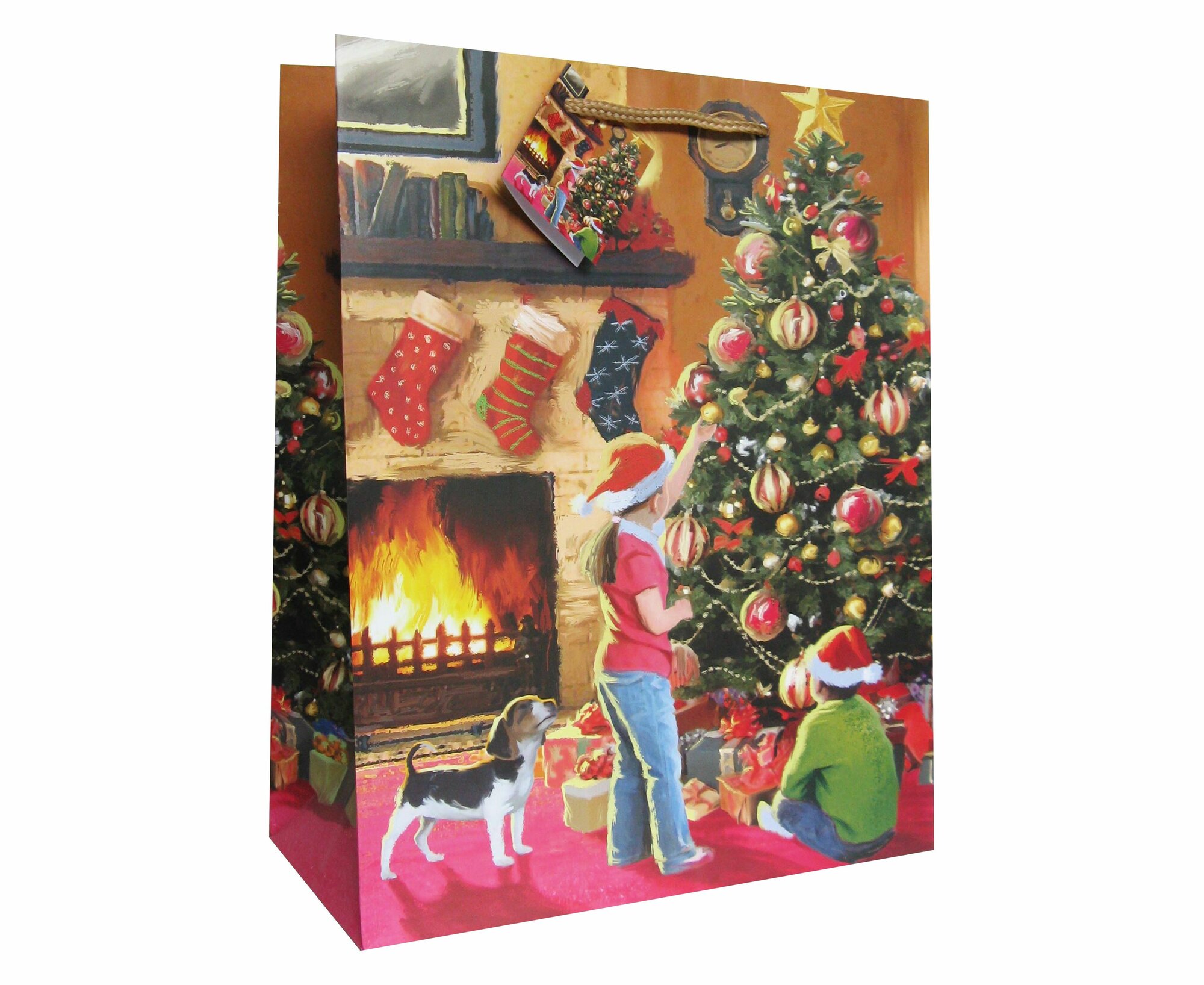 Eureka Пакет подарочный 26x32.5x12.5 см, Новый год, Семейный вечер, арт. EUX/140303