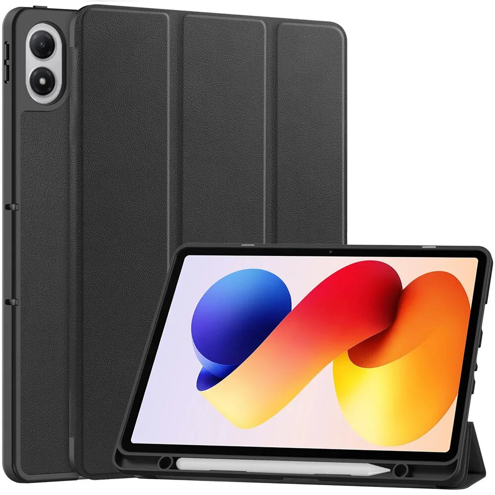 Черный чехол-подставка для Xiaomi Redmi Pad 2 Pro 12.1"