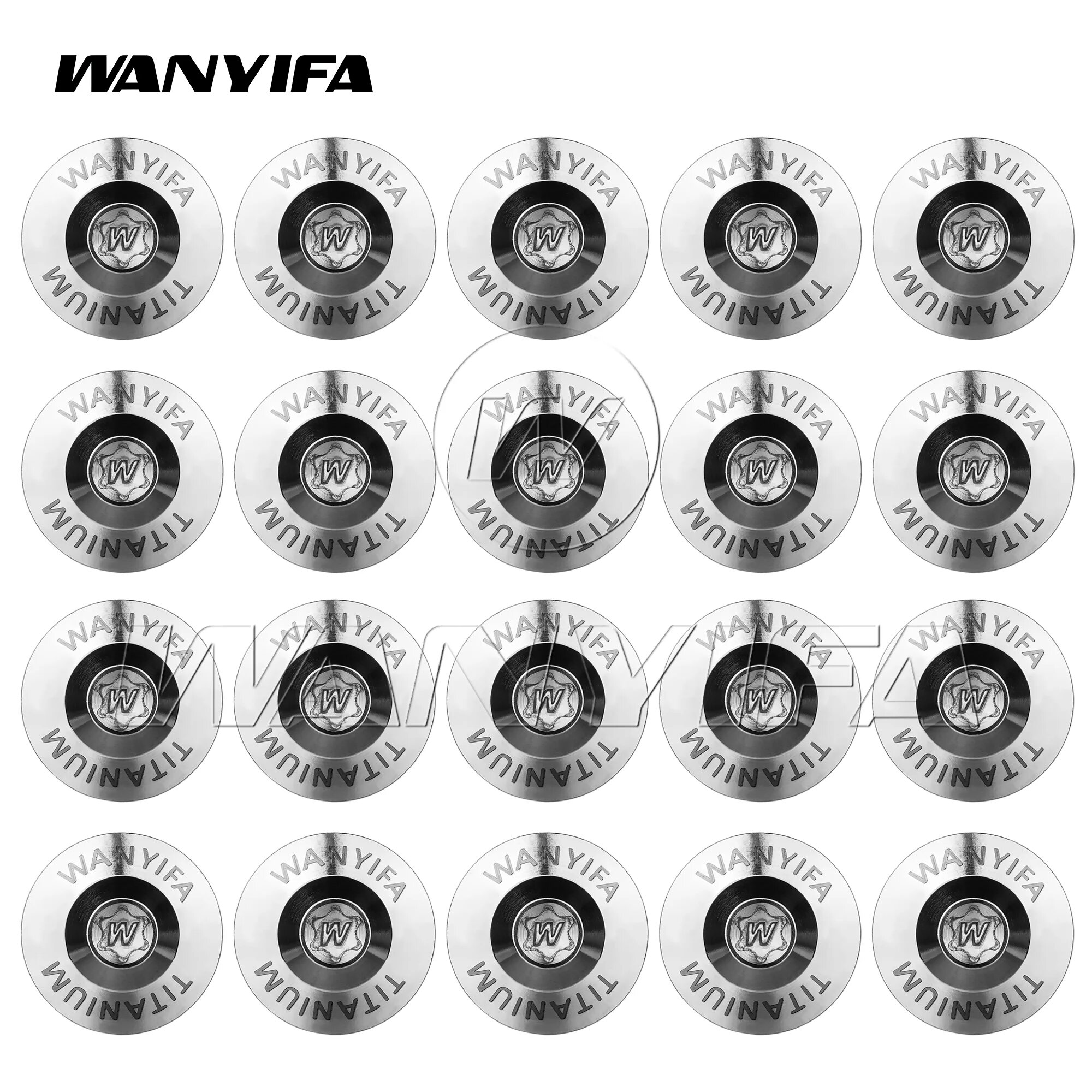 Wanyifa Титановые болты M5/M6 20 шт. Torx Titanium, M6x20 D18 d10 H6