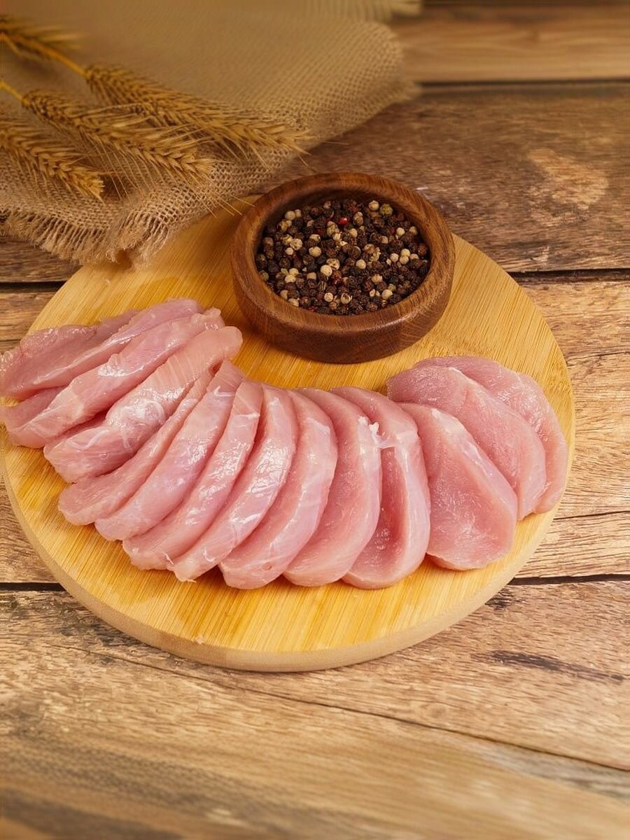 Слайсы из филе грудки индейки 700 гр, Ферма Евгения Рошаля