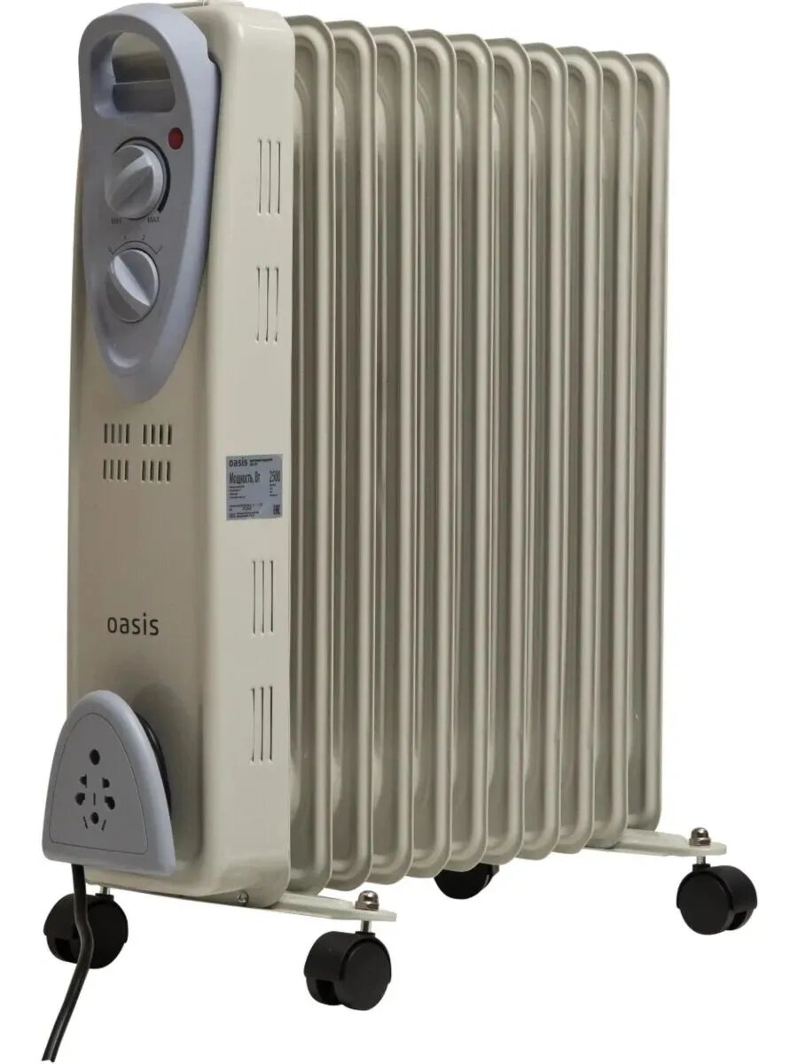 Oasis Радиатор масляный 2500 Вт 25 м2 US-25