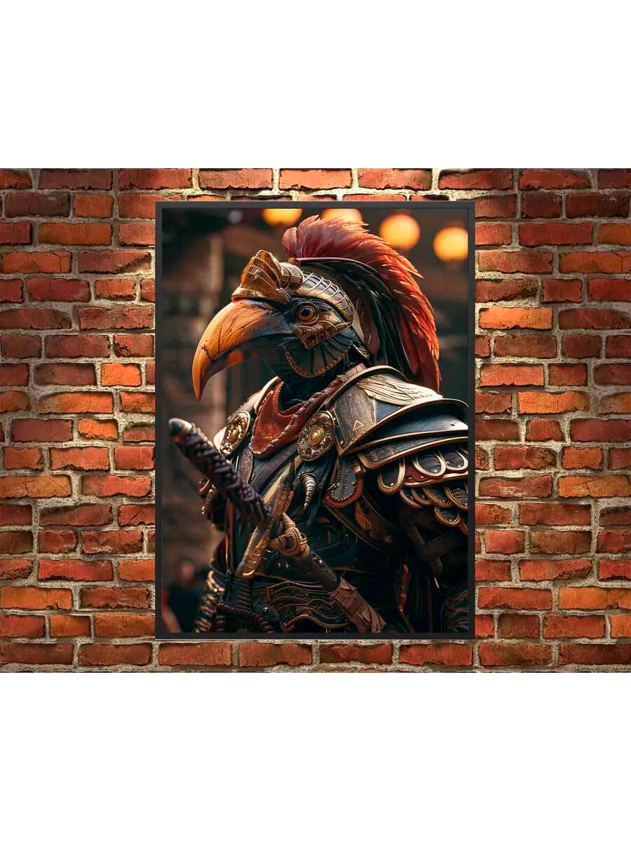 Птица-носорог Гладиатор 4, Плакат 30x42см