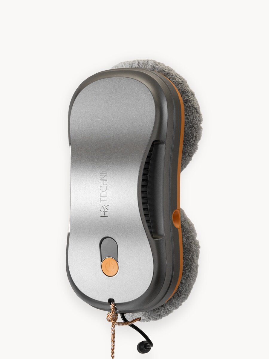 Робот - мойщик окон c двойным распылением TechniQ для окон, кафеля, зеркал, двойной распылитель, пульт, серый