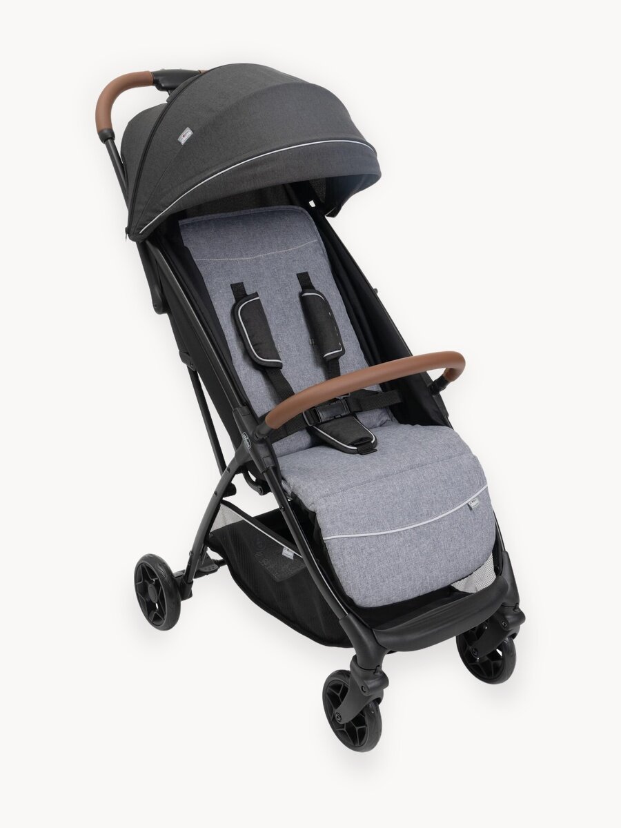 Прогулочная коляска Chicco Glee лёгкая от 0 до 4 лет Grey Melange