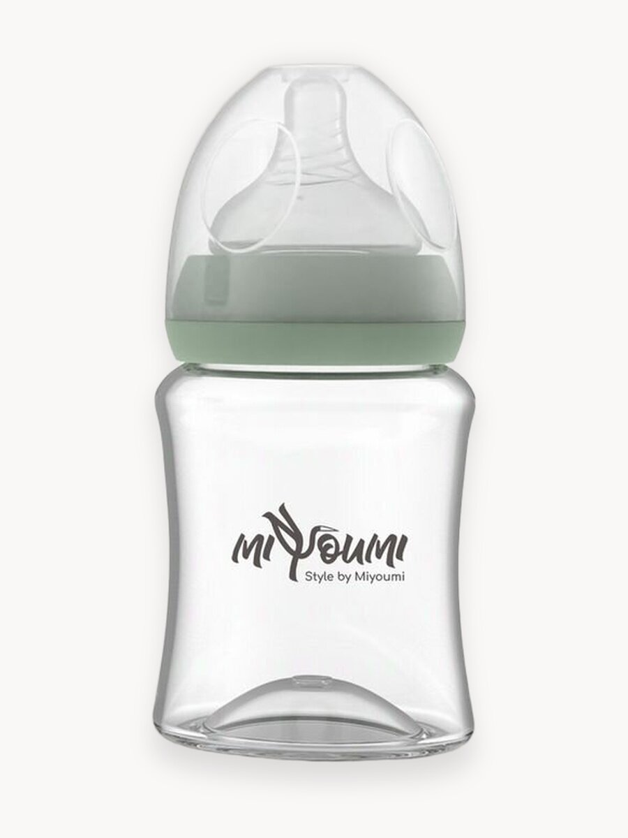 Бутылочка для кормления Miyoumi, 160мл, 0-3мес.+, антиколиковая
