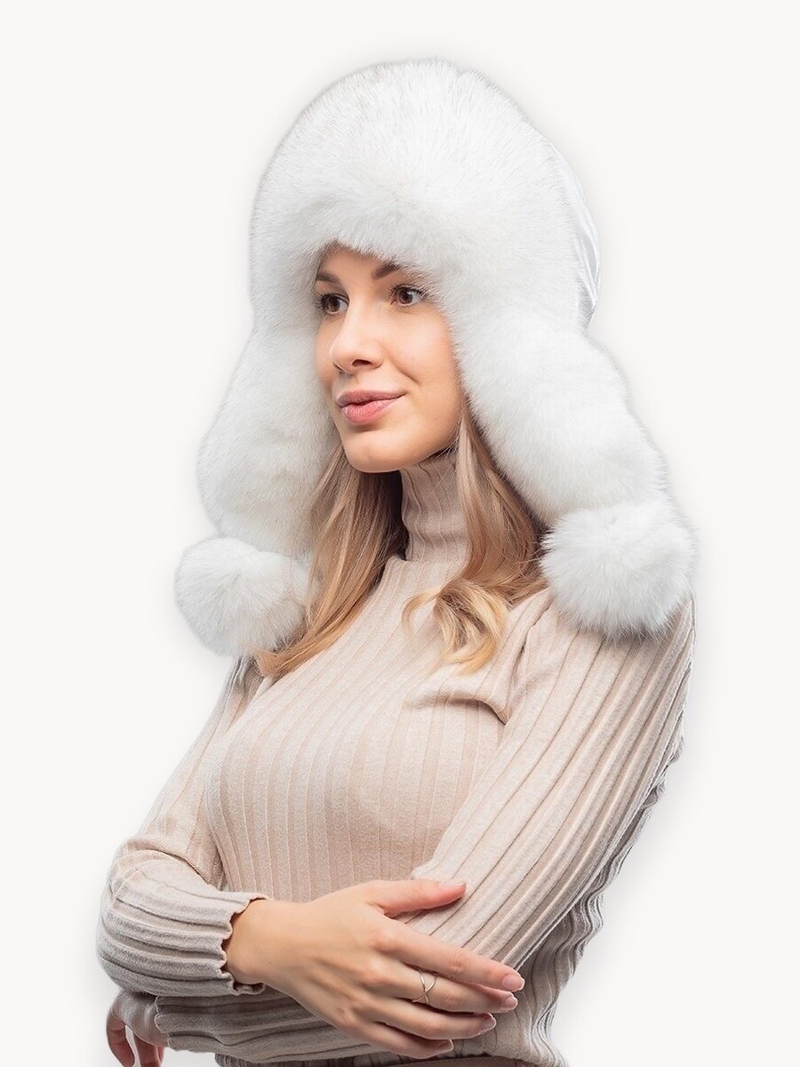 Шапка-ушанка Осень-Зима 2021-2022 для женщин