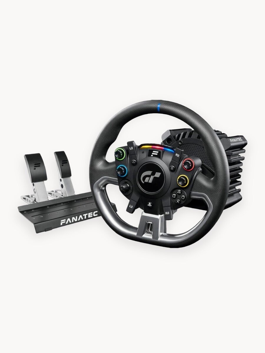 Руль Fanatec Gran Turismo DD Pro (5 Nm) + педали для PS5/PS4 Чёрный