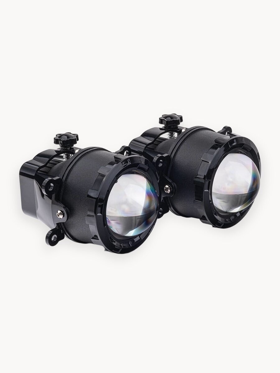 Светодиодные ПТФ ZMB для Renault/Nissan с 2 линзами и температурой света 5500 К