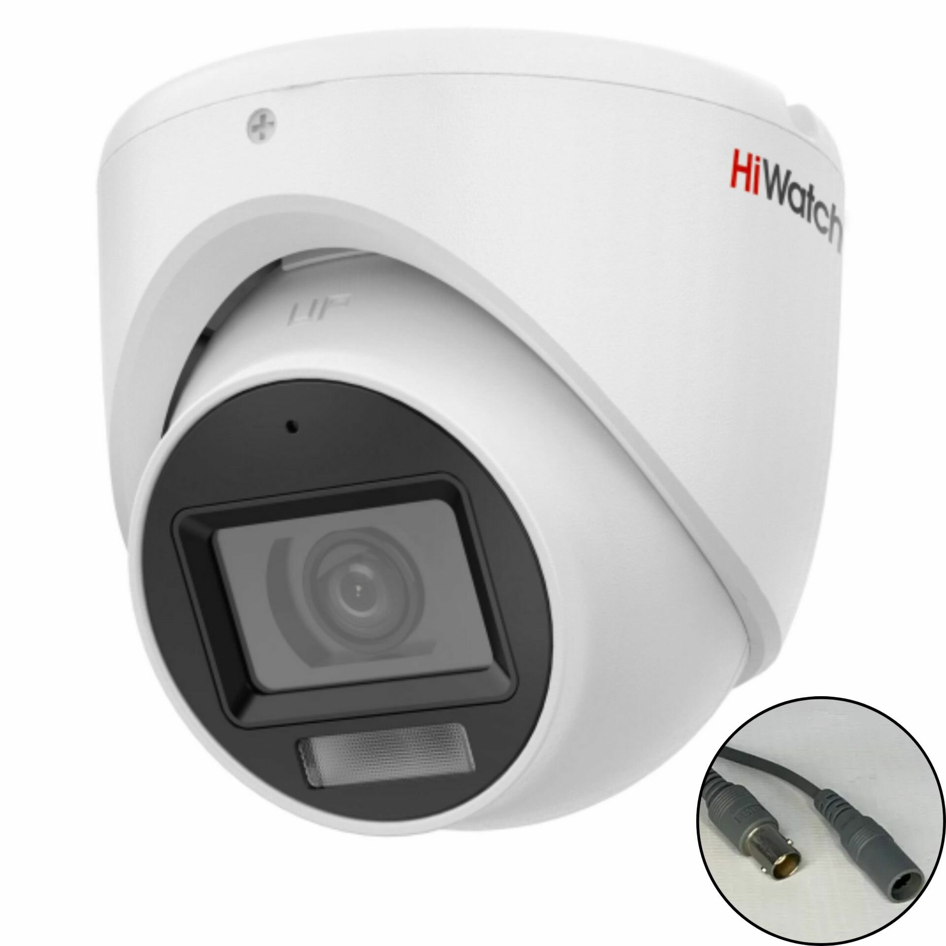 HiWatch DS-T203A(B) 2Мп 2,8мм - камера видеонаблюдения HDTVI уличная, аналоговая купольная HD-TVI видеокамера для улицы с ИК подсветкой, CMOS 1/2.7"