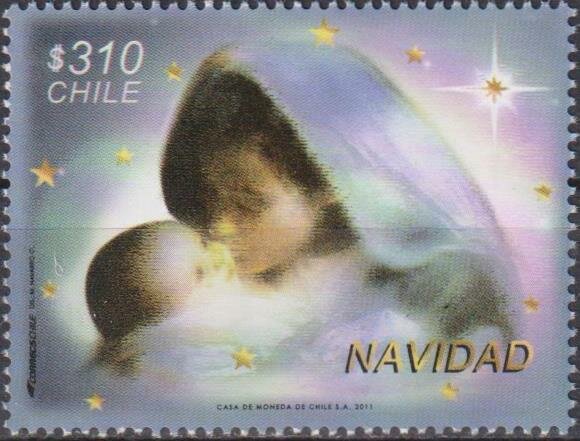 Почтовые марки Чили 2011г. "Рождество" Рождество MNH