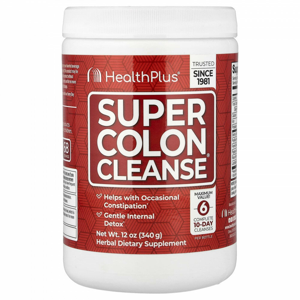Health Plus, Super Colon Cleanse®, 340 г (12 унций)