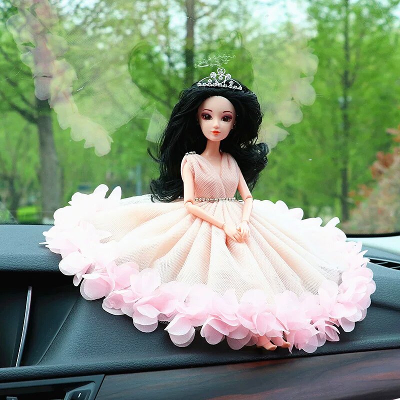 Корона с крупными волнами, розовый, для украшения салона авто, 1 шт