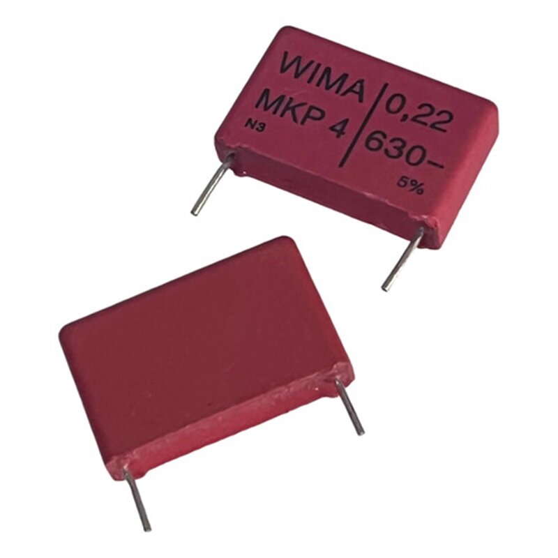 Wima Mkp4 0.22UF 630V постоянного тока аудио пленочный конденсатор 1шт цена