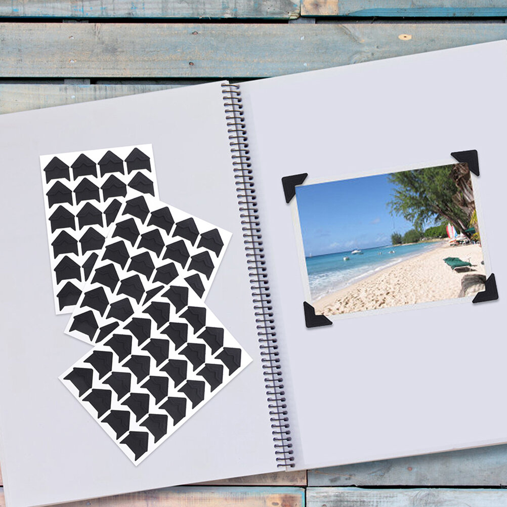 120 Штук Самоклеющиеся Уголки Для Фотоальбома Винтажный Стиль Для Scrapbooking 2.10X2.10X0.10Cm