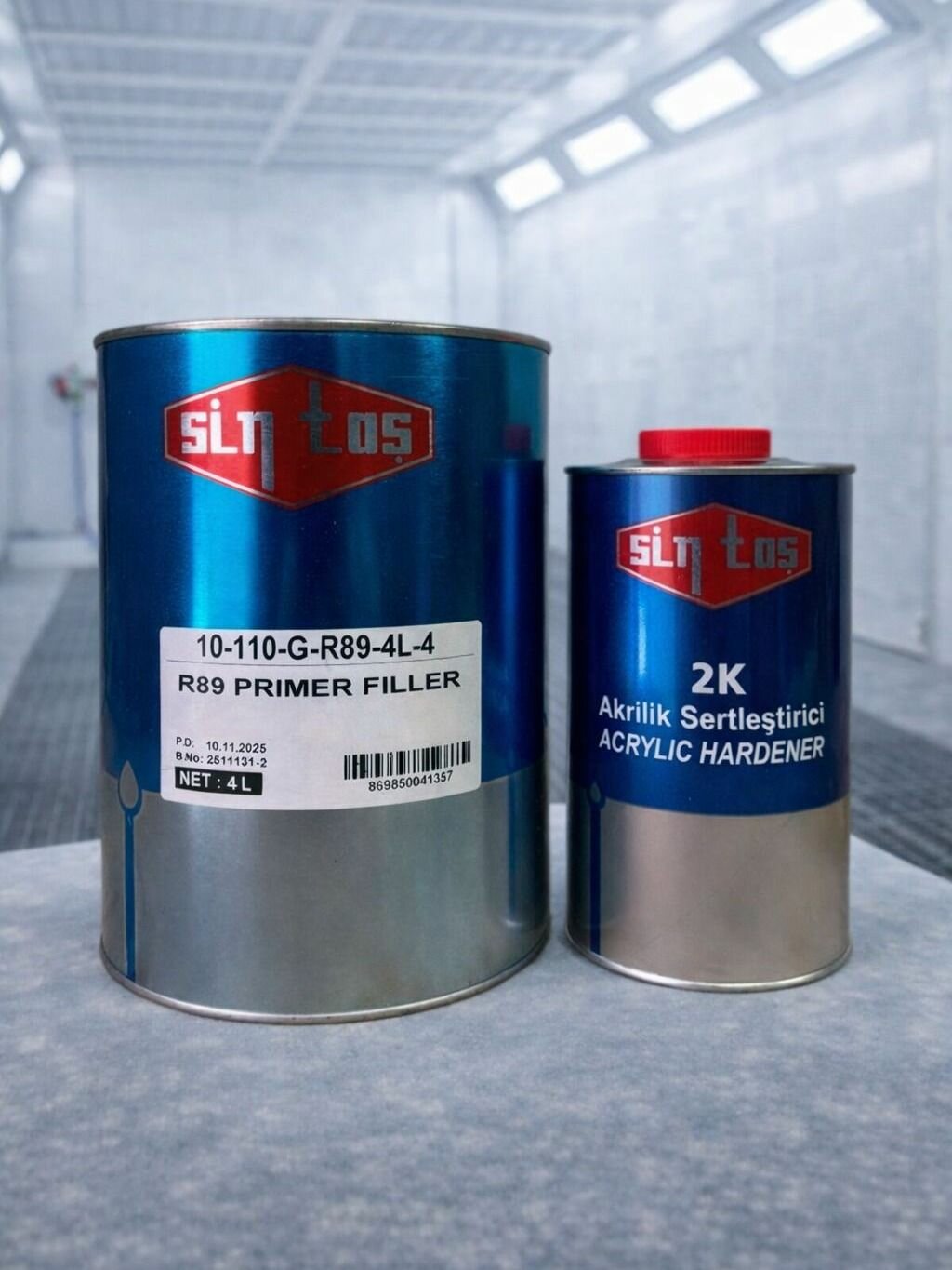 2К Грунт-наполнитель SINTAS PU R89 антикоррозионный (черный) 4л+1л