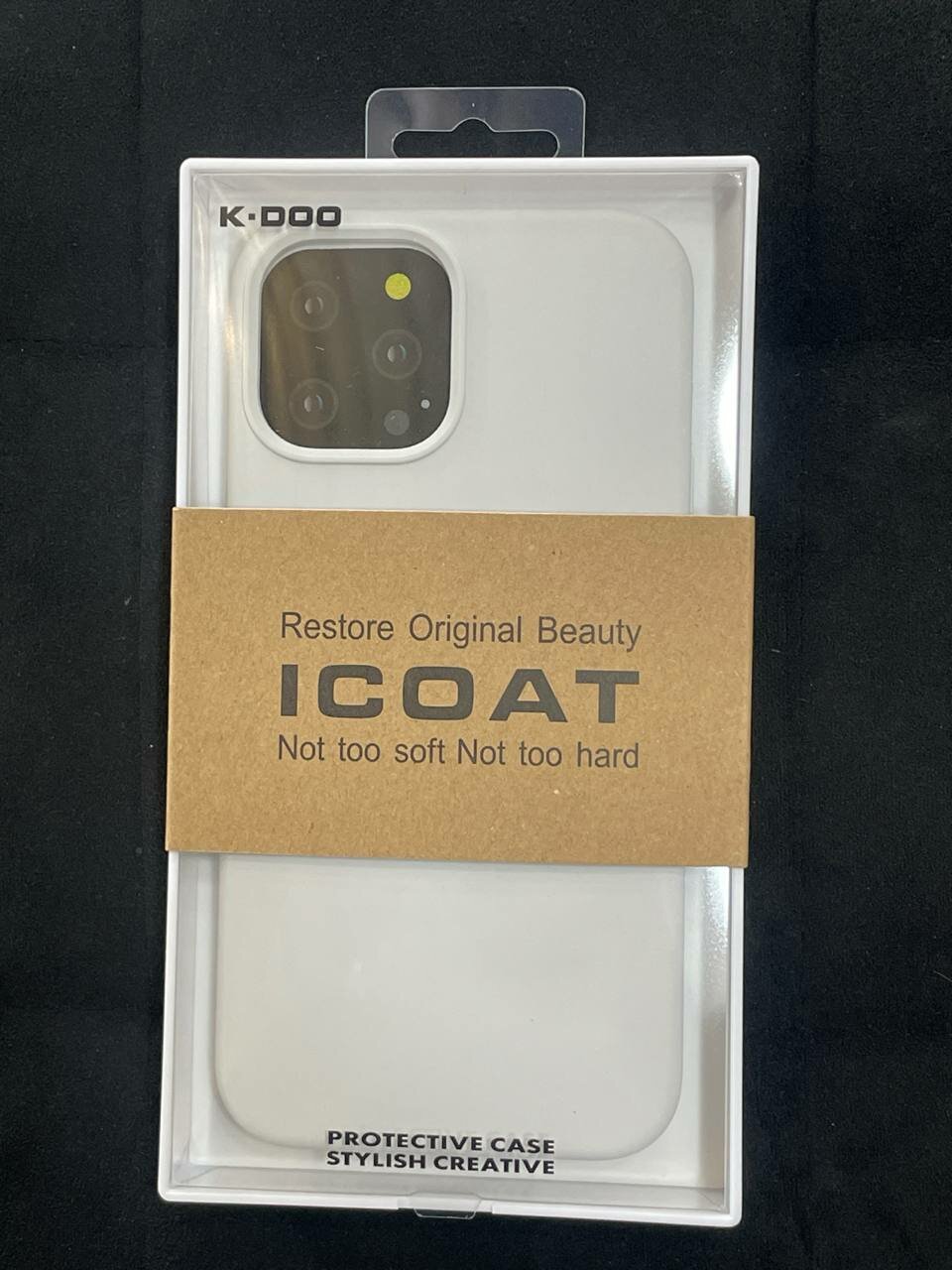 Силиконовый чехол K-Doo (KZDOO) Icoat для iPhone 12Pro Max, белый