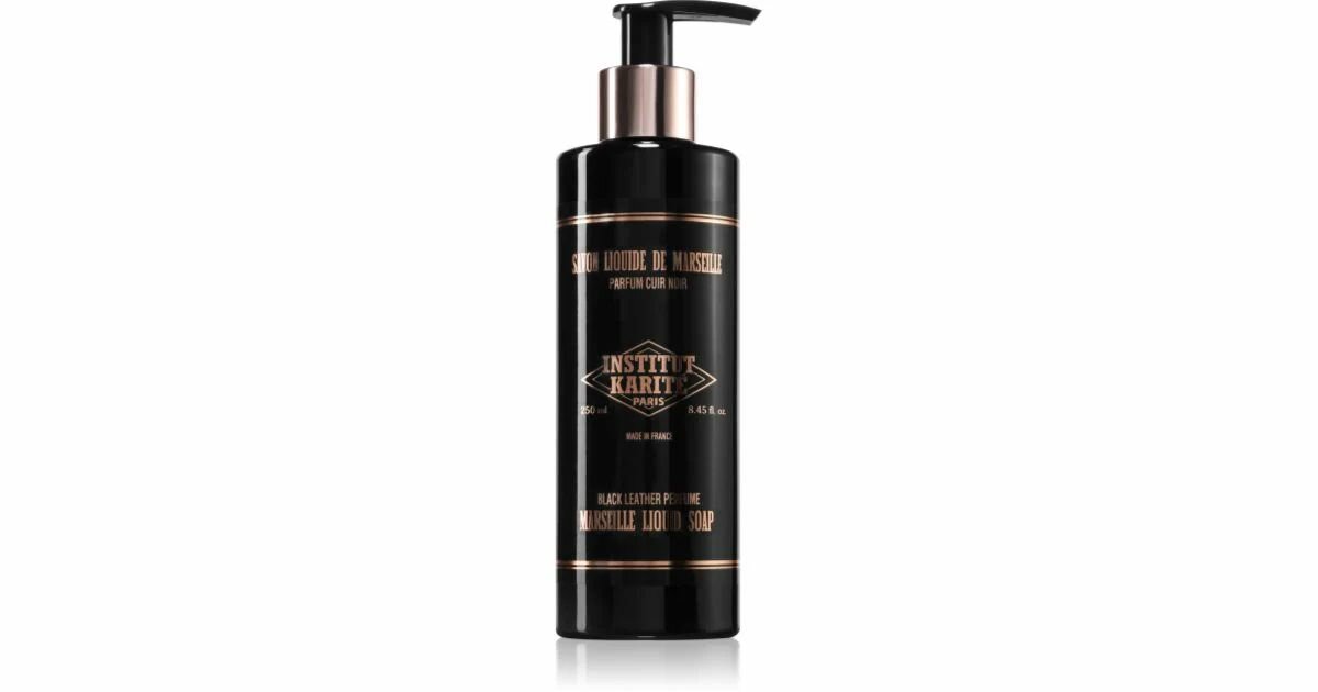 Institut Karite - Black Leather Liquid Soap Жидкое мыло с нотами жасмина, ванили и кожи 250 мл