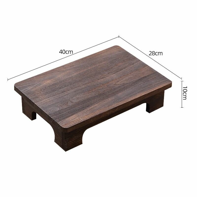 Японский чайный столик из массива дерева для татами, низкий, для медитации и чаепития, размер 402810 см / 502810 см