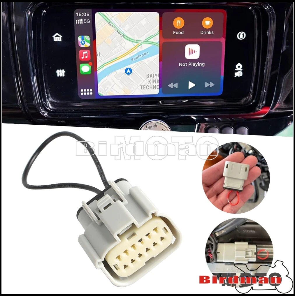 Автомобильная перемычка для 19-2023 BOOM GTS Radio Harley Road Glide Street Glide BOOM GTS с перемычкой Carplay Carplay