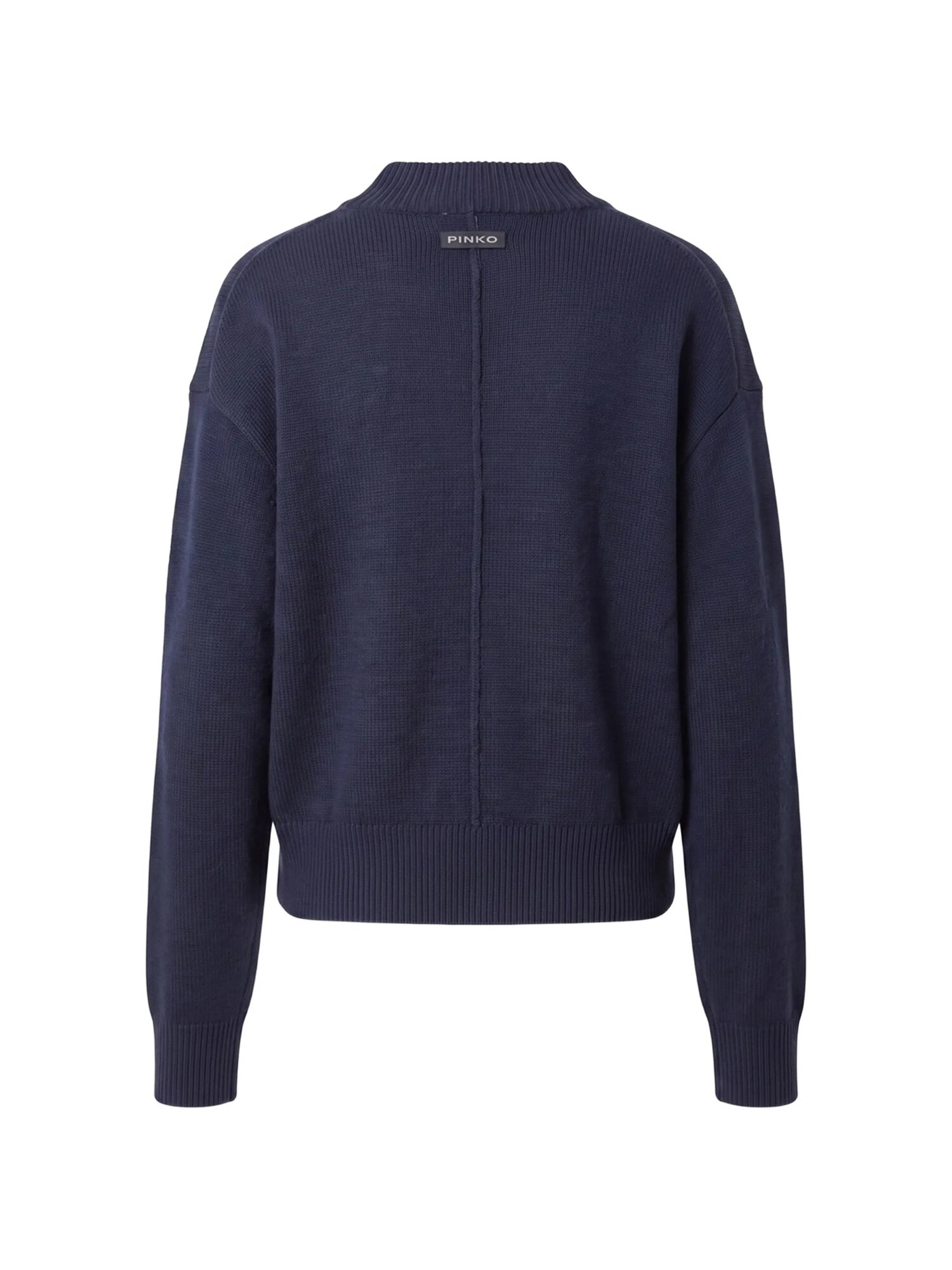 Свитер Pinko Ribbed-knit high-neck sweater, размер 38, , синий — фото 1