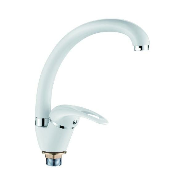 A4040G Смеситель для кухни ACCOONA с гайкой керамика 40мм цвет: белый (10)