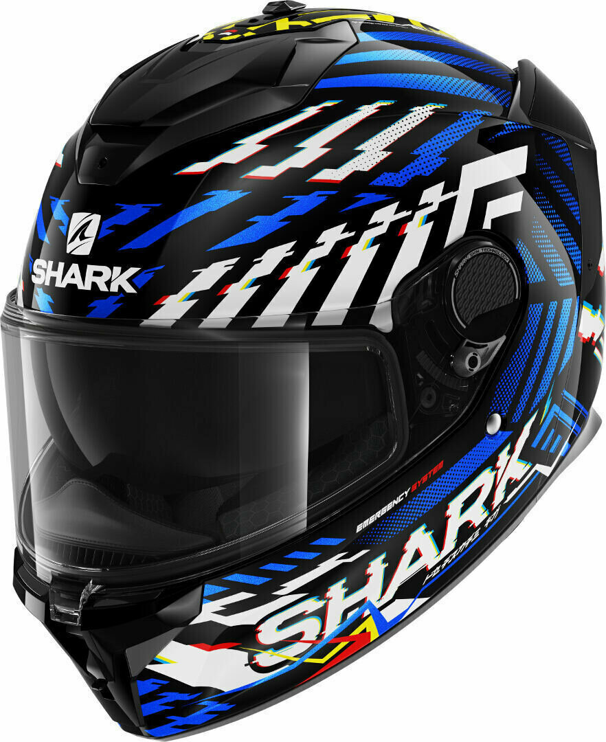 Мотошлем интеграл SHARK SPARTAN GT E-BRAKE BCL. MICR. MAT Black/Blue/Anthracite, XL