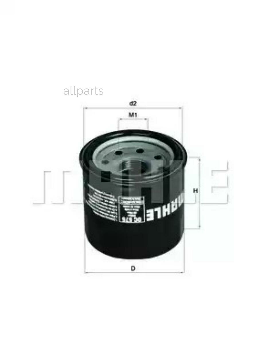 MAHLE OC575 фильтр масляный HONDACB500/S 93-