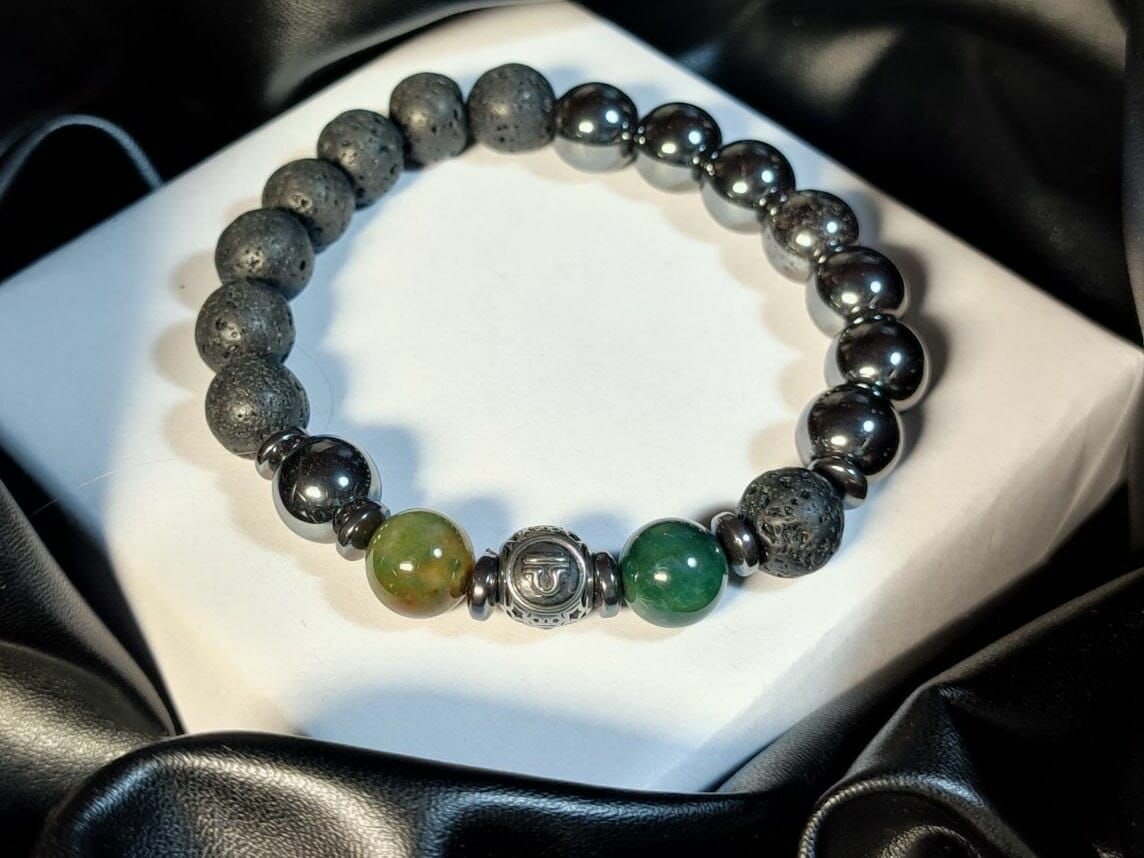 Браслет, агат, яшма