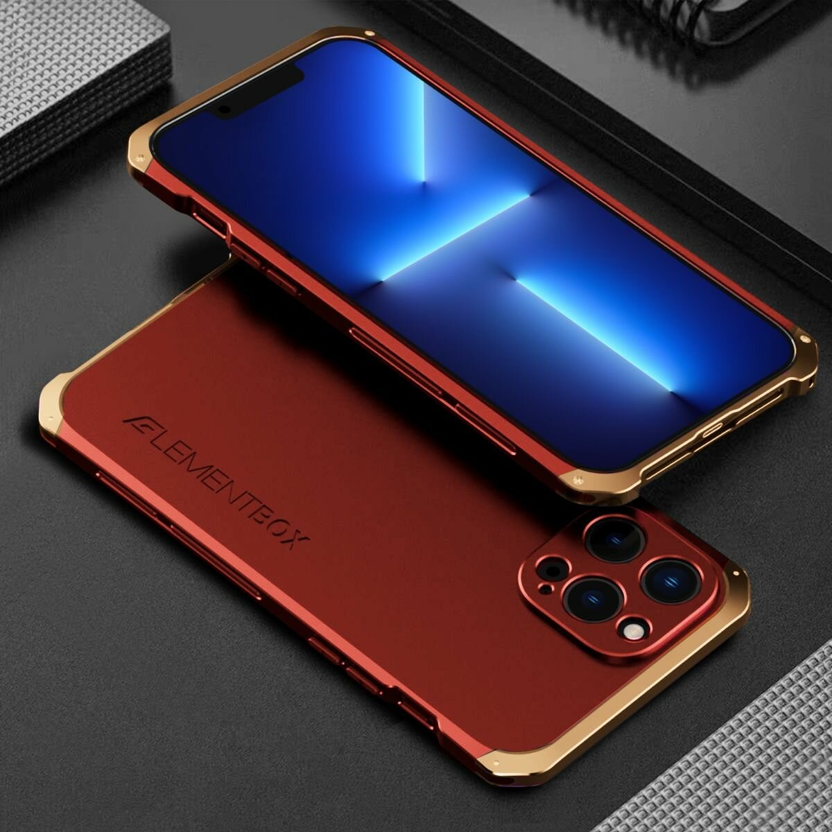 Чехол iPhone 15 Pro Max (6.7") Element Box красный