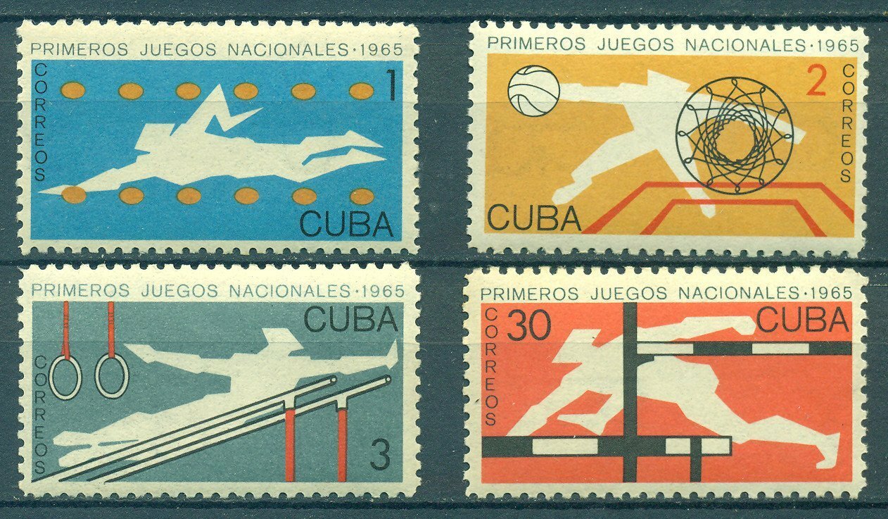 Почтовые марки Куба 1965г. "1-я Национальная игра" Спорт NG
