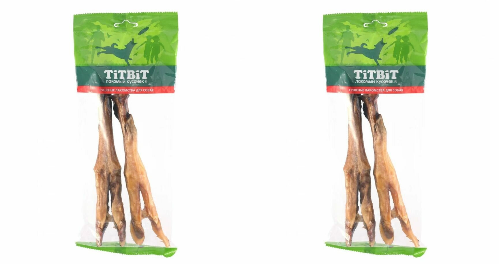 Titbit Лакомство для собак, Ноги бараньи вяленые, 2 шт