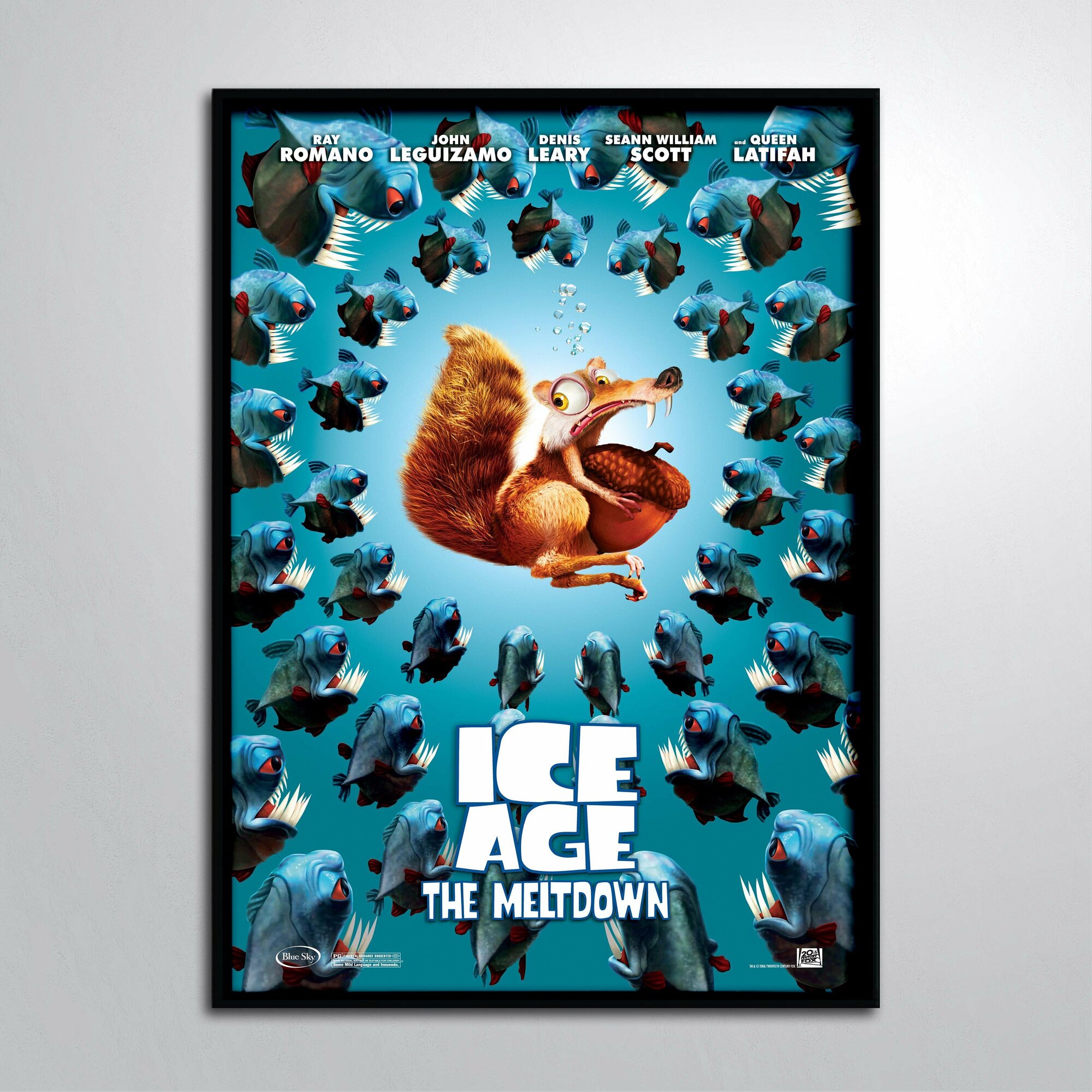 Постер без рамы/Ледниковый период 2 Глобальное потепление Белка и Пираньи Ice Age The Meltdown (А2/420х594)