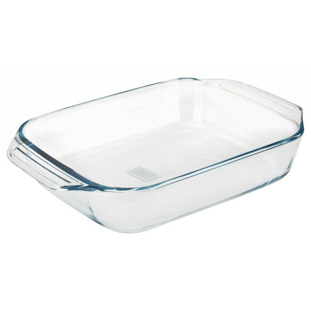 PYREX прямоугольная форма для выпечки из стекла 35х23 см, устойчивое изделие надежное