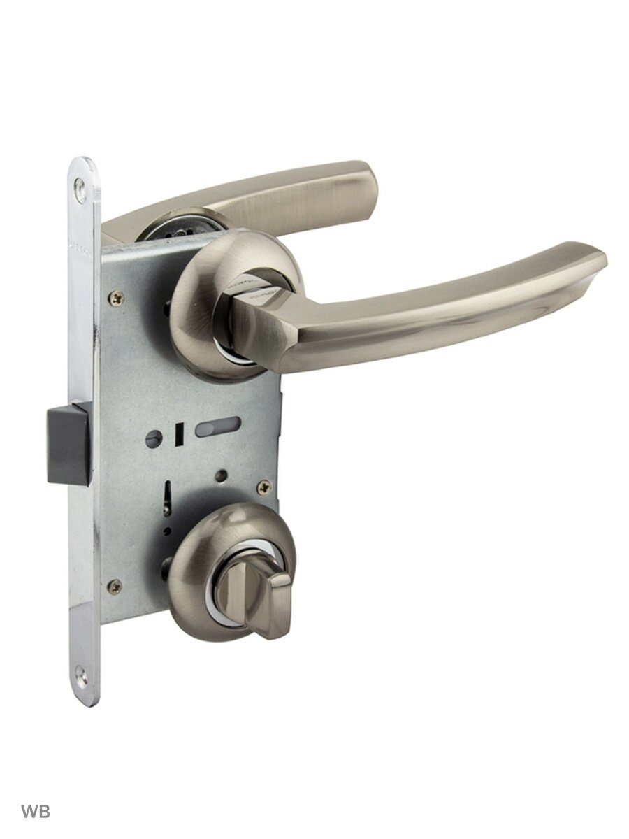 Защелка с ручками MARLOK 96/5411 WC межосевое 96 мм (Тип 6) SN (никель)