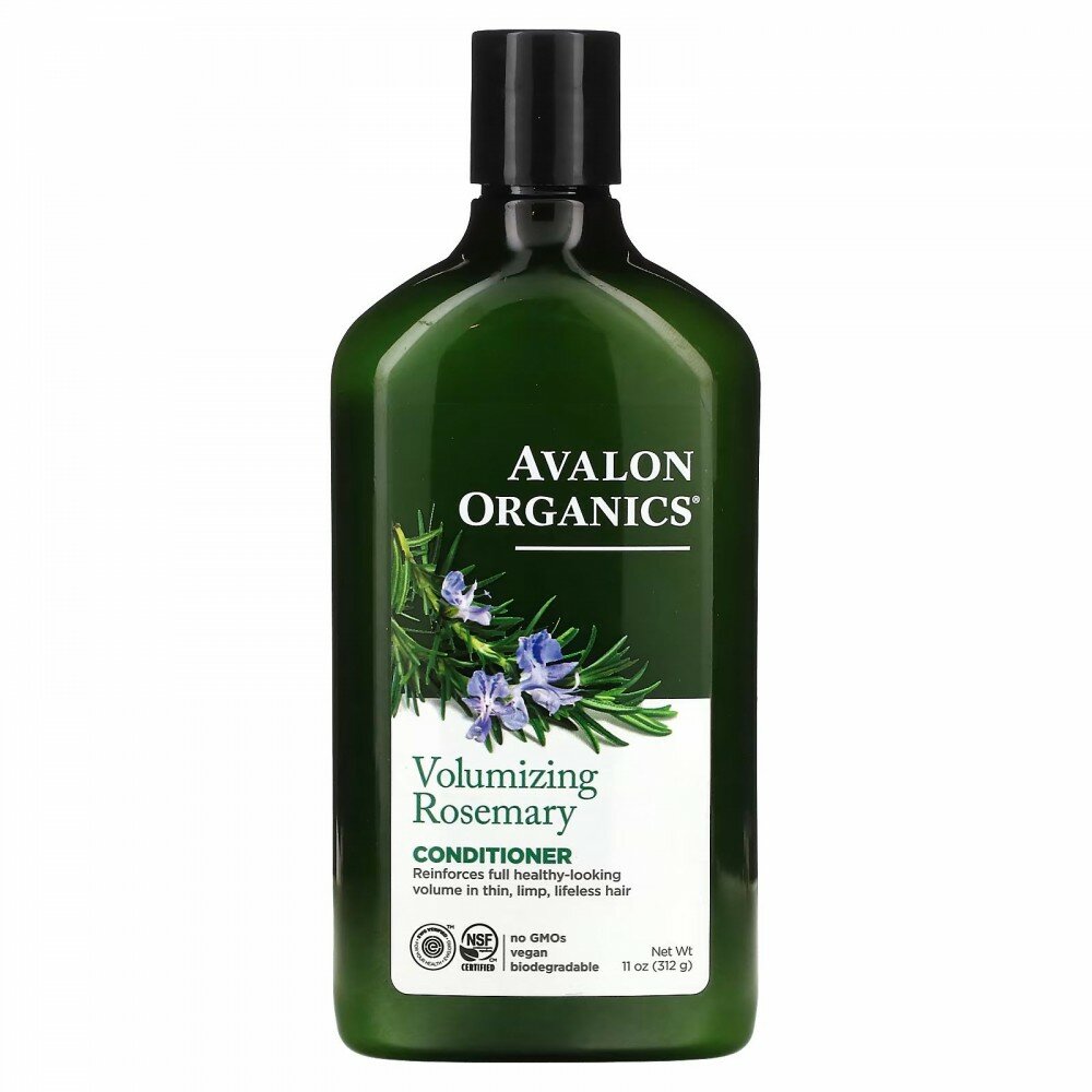 Avalon Organics, кондиционер, с розмарином для объема, 325 г (11 унций)