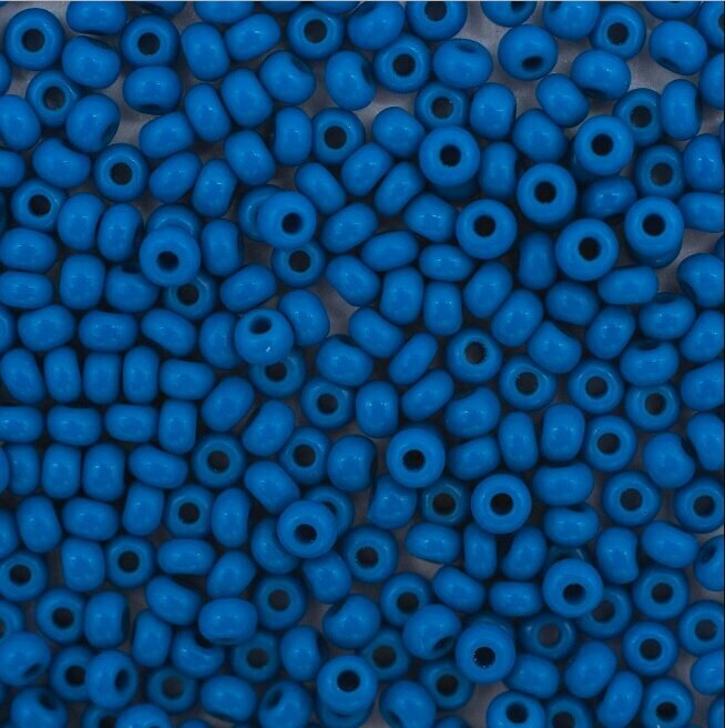 Бисер Preciosa Чехия №33210/1 синий непрозрачный 10/0, 5 гр,1 шт.