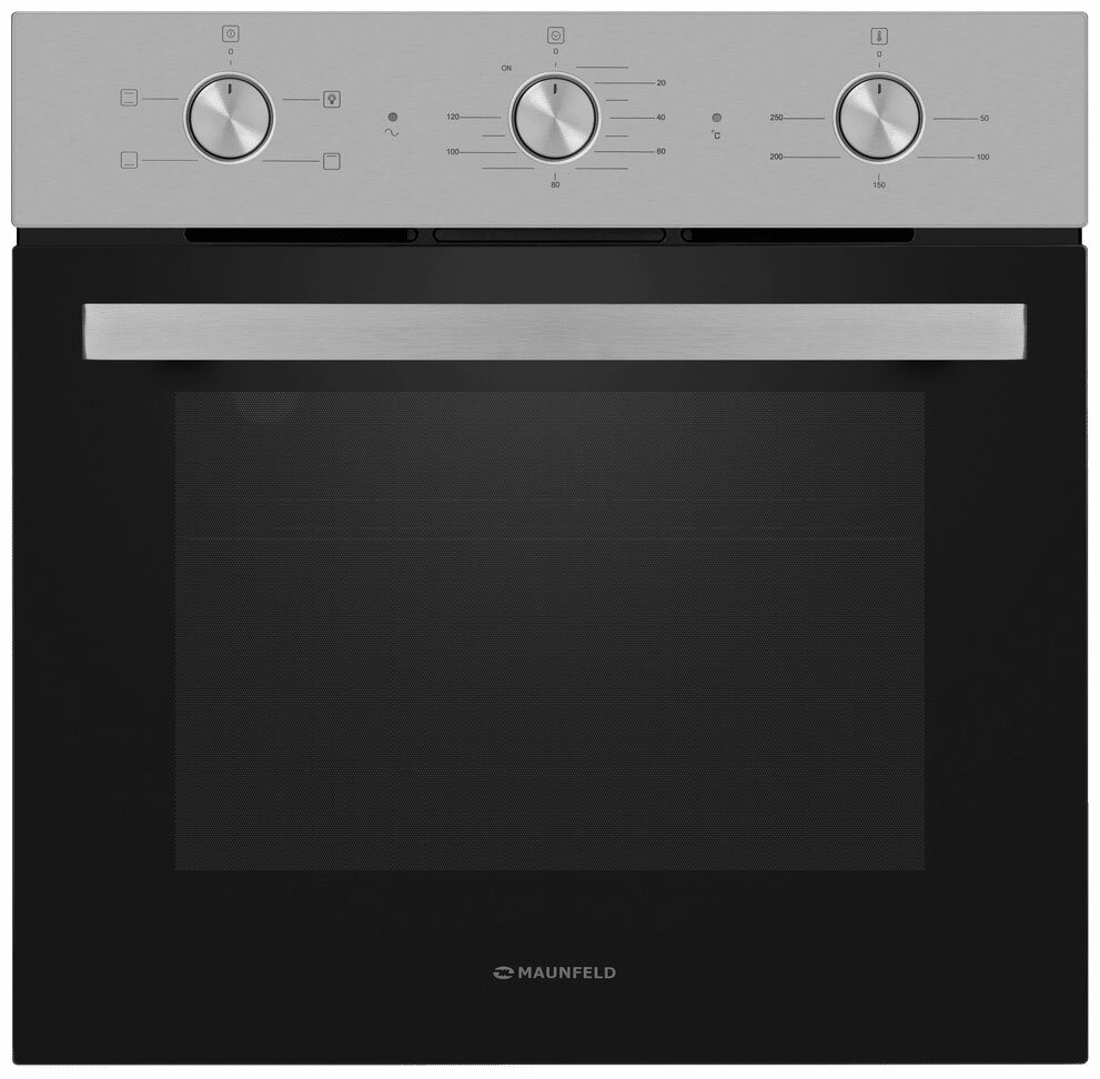 Электрический духовой шкаф Maunfeld AEOC6040S 59 см, 60 л, серебристый